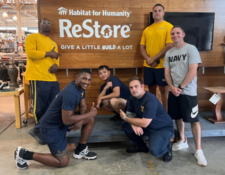 Sea Change: The U.S. Navy Volunteers with Habitat